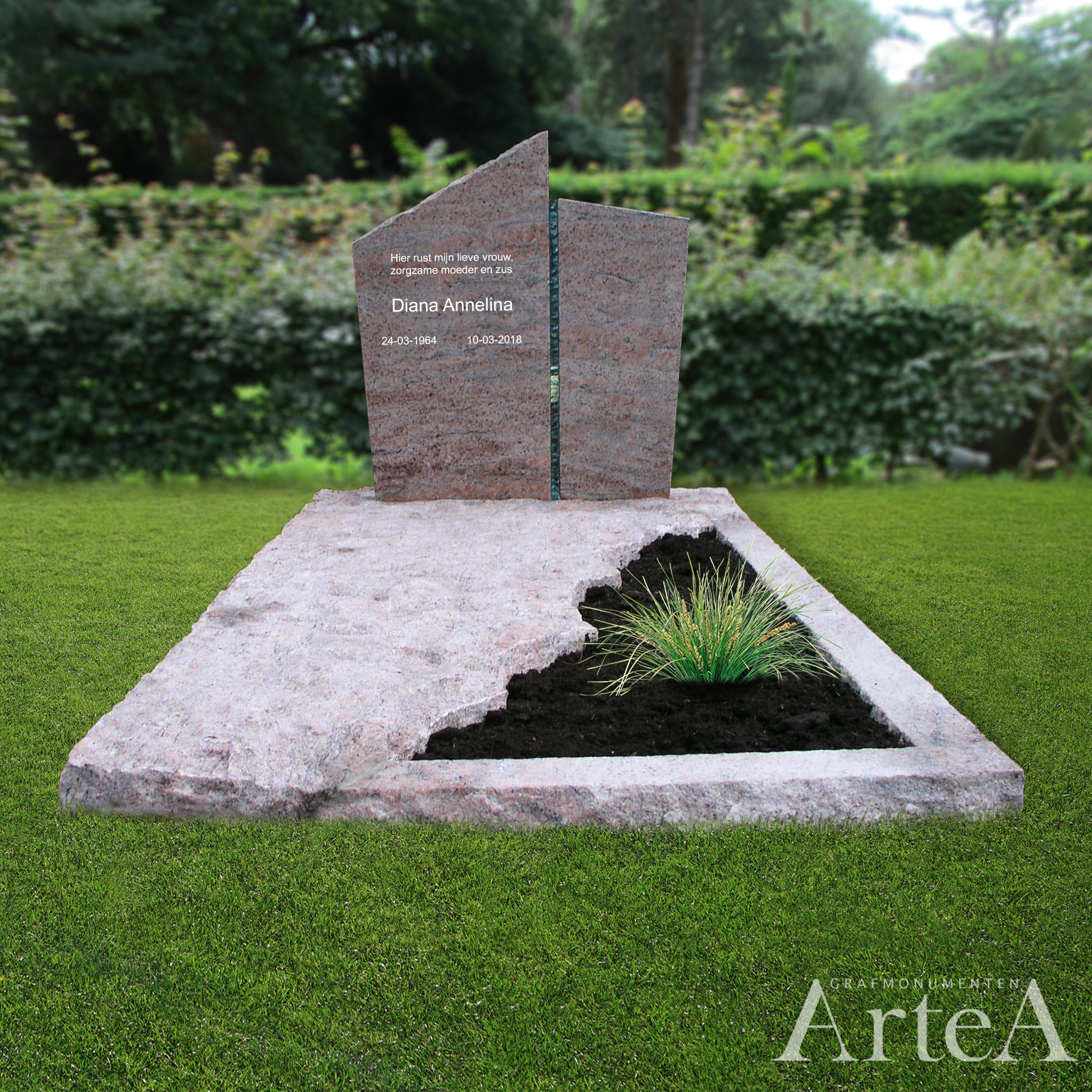 Een Ruwe Of Matte Grafsteen kopen | Artea Grafmonumenten - Artea